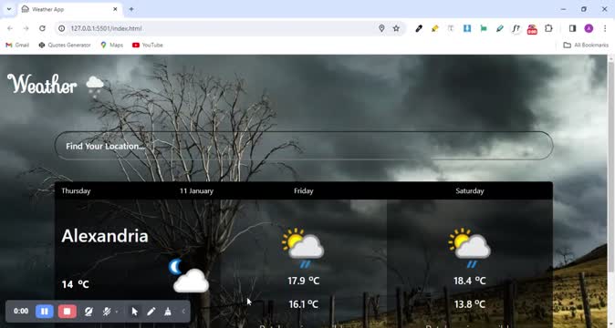 Simple Weather App with real-time data | Amira Omar posted on the topic ... Simple Weather App with real-time data | Amira Omar posted on the topic ...