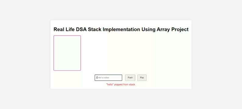 Jatin Gohel on LinkedIn: #dsa #stack #array #push #pop #roject Jatin Gohel on LinkedIn: #dsa #stack #array #push #pop #roject