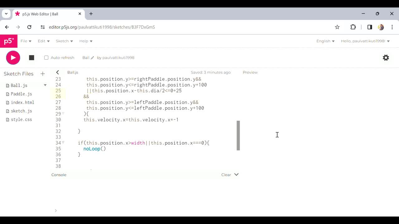 Paul Vattikuti on LinkedIn: Math+Javascript=Ping Pong Game #stemforall ... Paul Vattikuti on LinkedIn: Math+Javascript=Ping Pong Game #stemforall ...