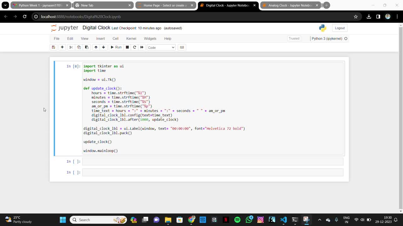 Internship: Designing an Analog Clock with Python | Jay Naseri posted ... Internship: Designing an Analog Clock with Python | Jay Naseri posted ...