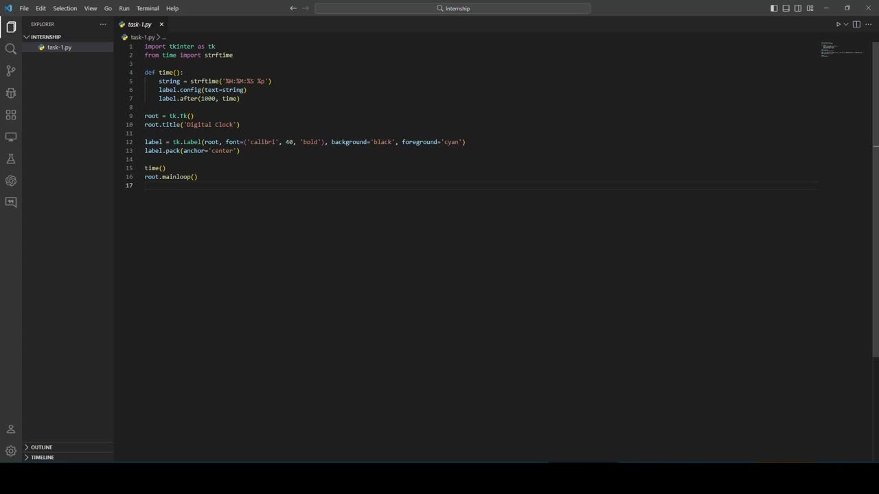 Advait Anand on LinkedIn: #internship #pythonprogramming #digitalclock ... Advait Anand on LinkedIn: #internship #pythonprogramming #digitalclock ...