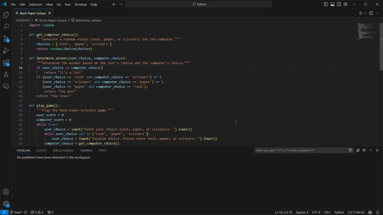 Annam Fatima Shaikh on LinkedIn: #codsoft #python #coding #programming ... Annam Fatima Shaikh on LinkedIn: #codsoft #python #coding #programming ...