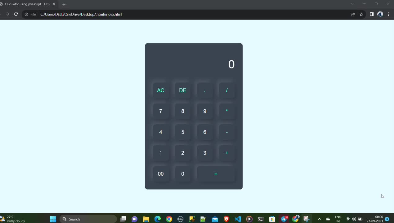 html ||css|| java script using fo become calculator .😁 | Aryan Raj html ||css|| java script using fo become calculator .😁 | Aryan Raj