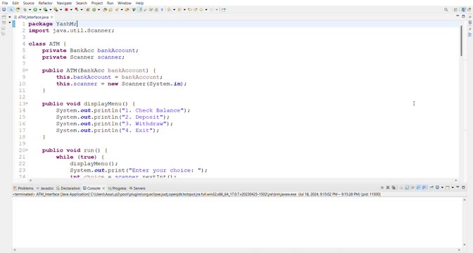 Java-based ATM Interface Program by CodSoft | Yash Mirge posted on the ... Java-based ATM Interface Program by CodSoft | Yash Mirge posted on the ...