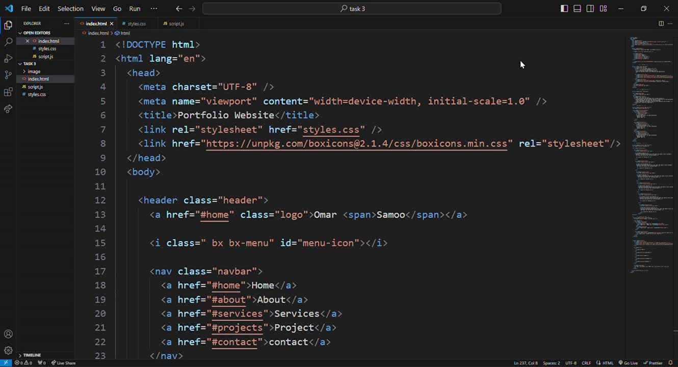 #webdevelopment #html #css #javascript #codealpha | Omar Samoo #webdevelopment #html #css #javascript #codealpha | Omar Samoo