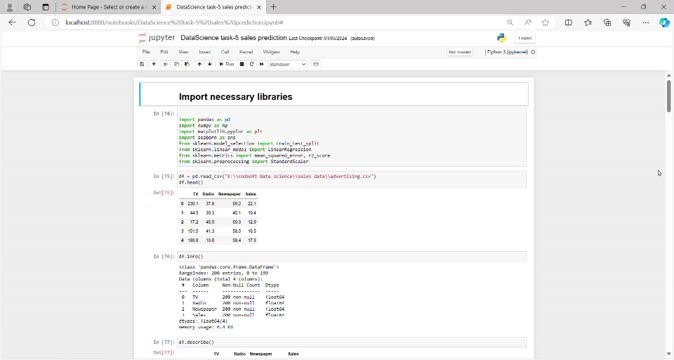 SWETHA M on LinkedIn: #task4 #codsoftinternship #codsoft #datascience SWETHA M on LinkedIn: #task4 #codsoftinternship #codsoft #datascience