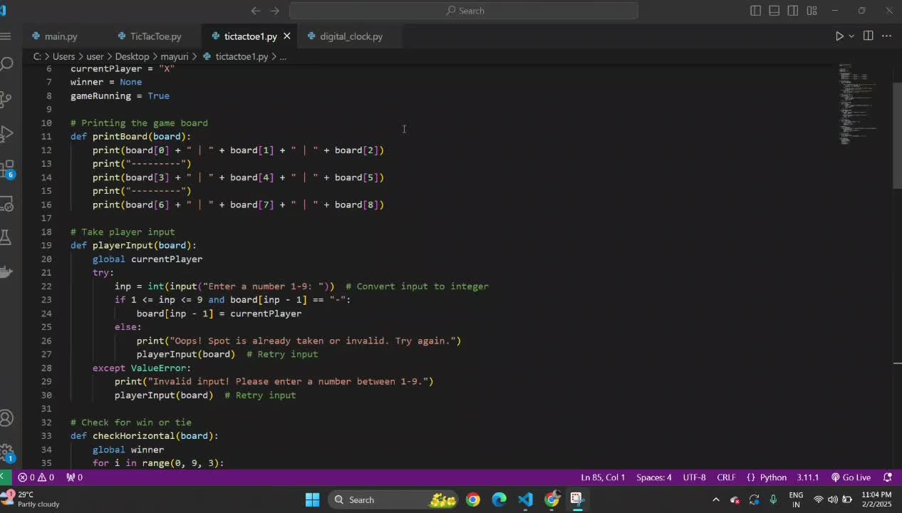 #pythonprogramming #tictac #game #python #interpe #internship # ... #pythonprogramming #tictac #game #python #interpe #internship # ...