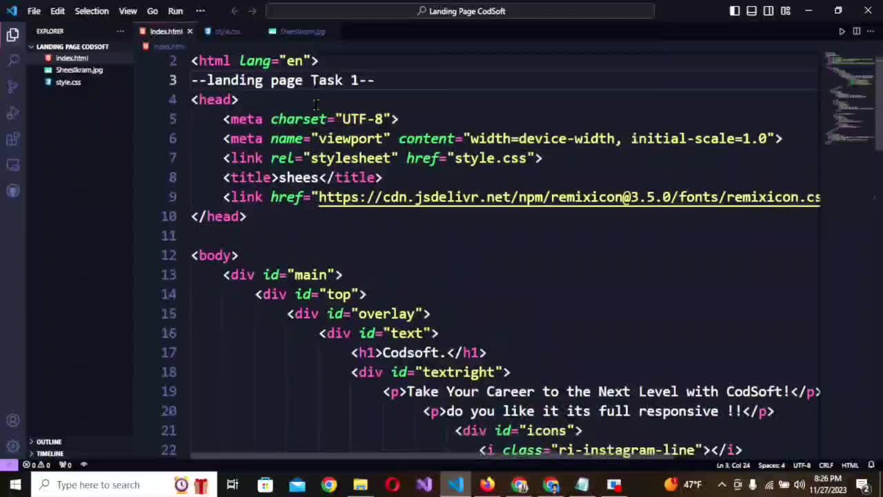 Shees Ikram on LinkedIn: #internship #html #css #webdevelopment # ... Shees Ikram on LinkedIn: #internship #html #css #webdevelopment # ...