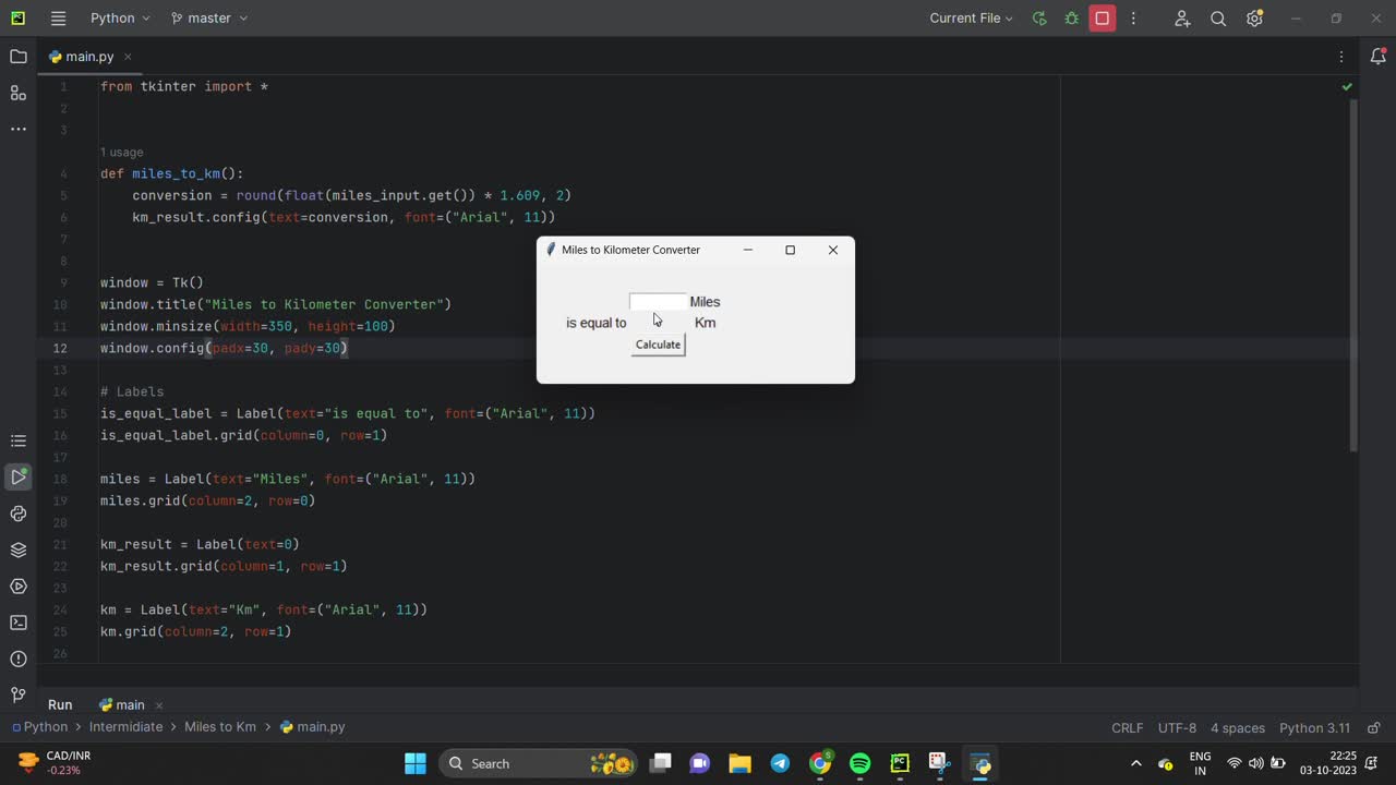My new project: Miles to Kilometer Converter | Sarvesh Mhatre posted on ... My new project: Miles to Kilometer Converter | Sarvesh Mhatre posted on ...