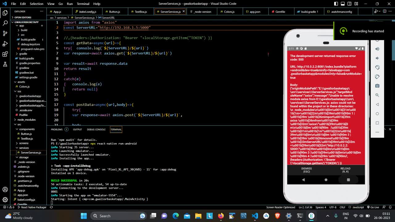 Vikas Narwariya on LinkedIn: Connecting React Native App to NodeJS ... Vikas Narwariya on LinkedIn: Connecting React Native App to NodeJS ...