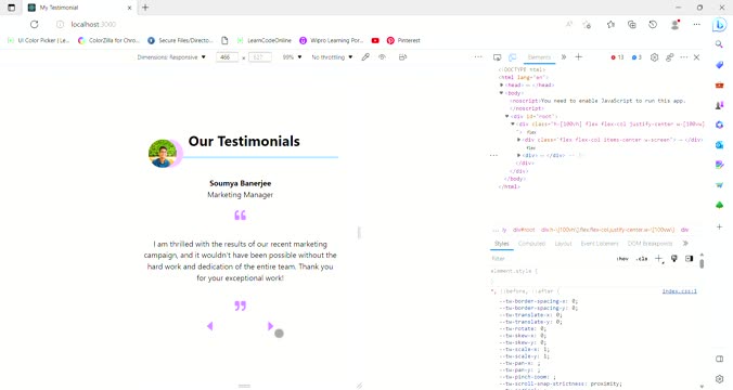 Simran . LinkedIn‘de: #reactjs #testimonialslider #tailwindcss # ... Simran . LinkedIn‘de: #reactjs #testimonialslider #tailwindcss # ...