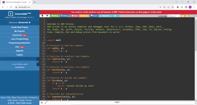 Hymavathi Padavala on LinkedIn: #codsoft #calculator #pythonprogramming Hymavathi Padavala on LinkedIn: #codsoft #calculator #pythonprogramming