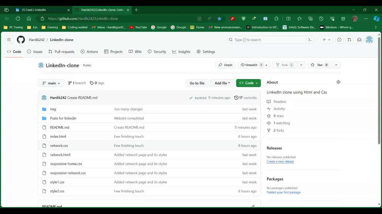 Hardik Goel on LinkedIn: #linkedinclone #html #css #webdevelopment # ... Hardik Goel on LinkedIn: #linkedinclone #html #css #webdevelopment # ...