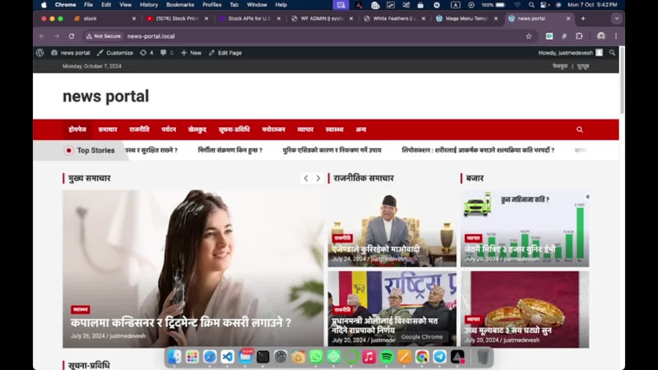 Devesh Kumar Mandal on LinkedIn: #wordpress #newsportal #webdevelopment ... Devesh Kumar Mandal on LinkedIn: #wordpress #newsportal #webdevelopment ...