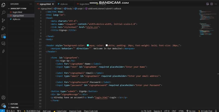 #webdevelopment #javascript #localstorage #signupform # ... #webdevelopment #javascript #localstorage #signupform # ...