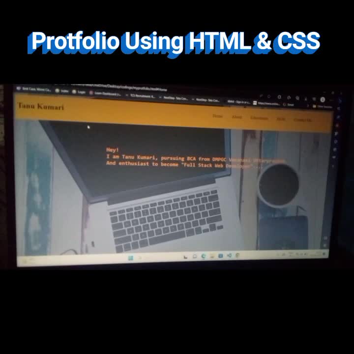 Simple Protfolio with HTML & CSS Source link: https://lnkd.in/d3jW3M5Y ... Simple Protfolio with HTML & CSS Source link: https://lnkd.in/d3jW3M5Y ...