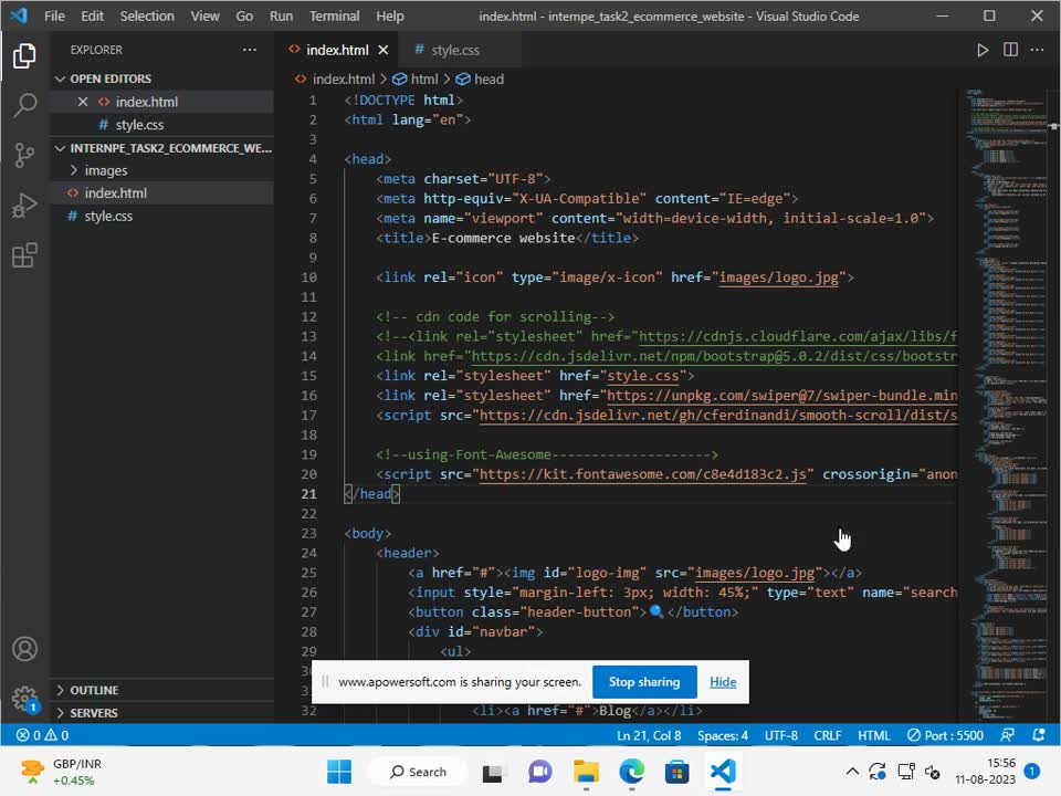 Bhagyashri Jadhav on LinkedIn: #webdev #internship Bhagyashri Jadhav on LinkedIn: #webdev #internship