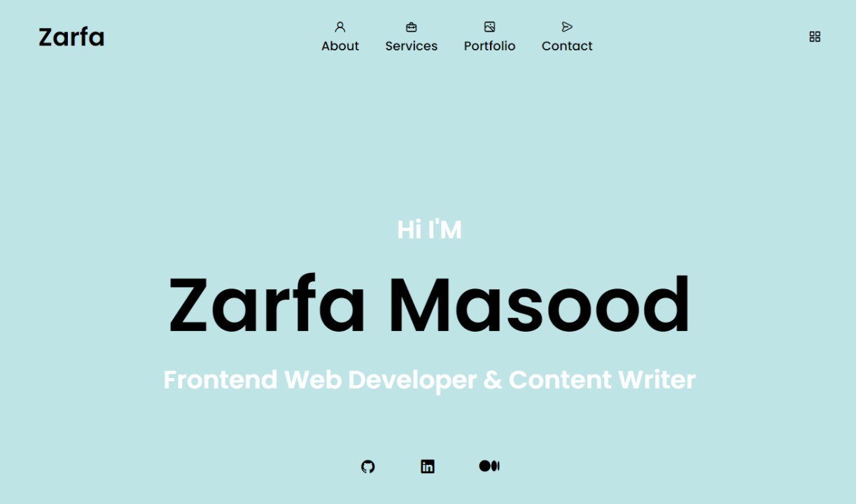 Zarfa Masood Cheema on LinkedIn: #portfoliowebsite #freelancedeveloper ... Zarfa Masood Cheema on LinkedIn: #portfoliowebsite #freelancedeveloper ...