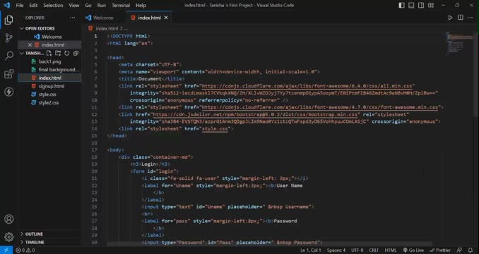 Tanisha Singh on LinkedIn: #first #html5 #css3 #bootstrap5 #fontawesome ... Tanisha Singh on LinkedIn: #first #html5 #css3 #bootstrap5 #fontawesome ...