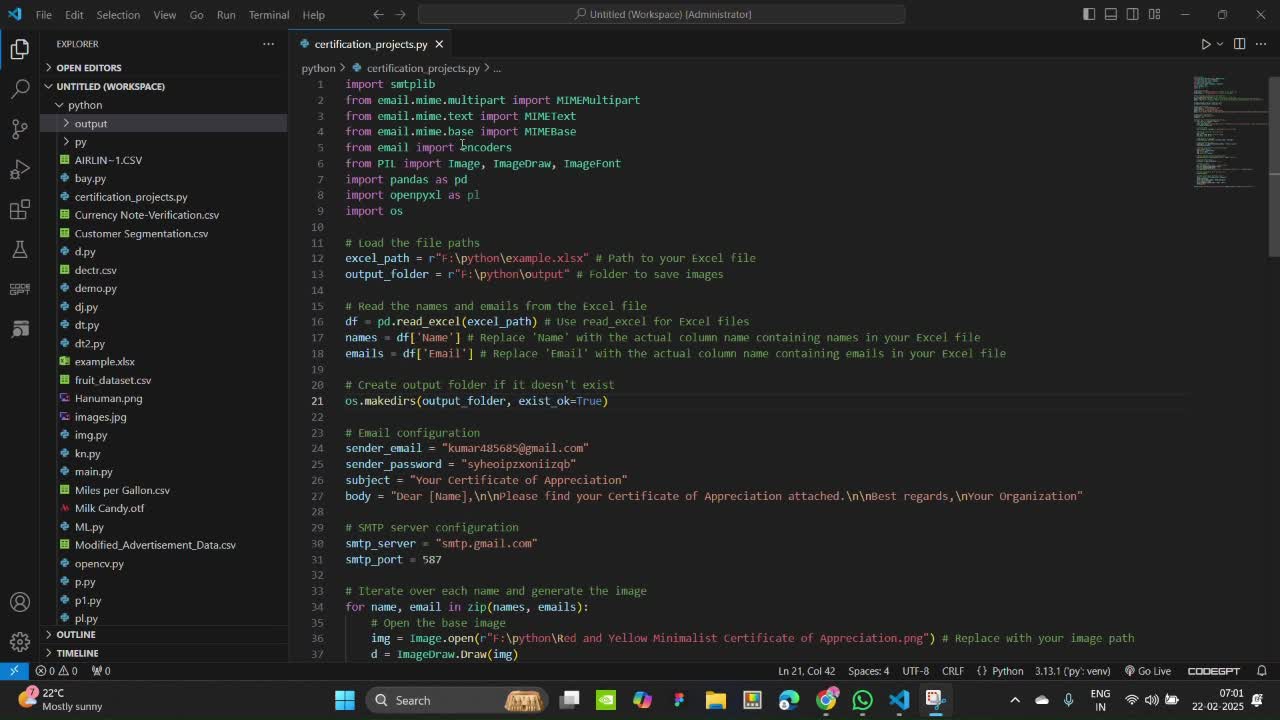 #python #automation #certificategeneration #smtp #pillow # ... #python #automation #certificategeneration #smtp #pillow # ...