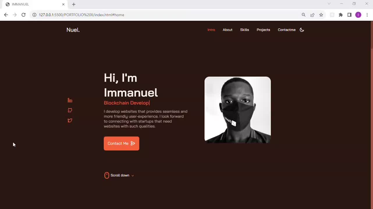 Immanuel Chukwudubem on LinkedIn: My first portfolio project. Built ... Immanuel Chukwudubem on LinkedIn: My first portfolio project. Built ...