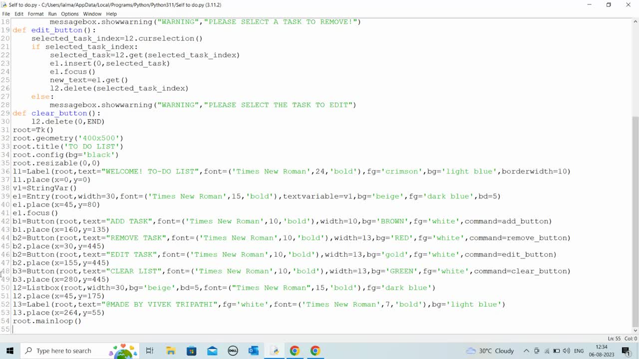 Vivek Tripathi on LinkedIn: #codsoftinternship #pythonprogramming Vivek Tripathi on LinkedIn: #codsoftinternship #pythonprogramming