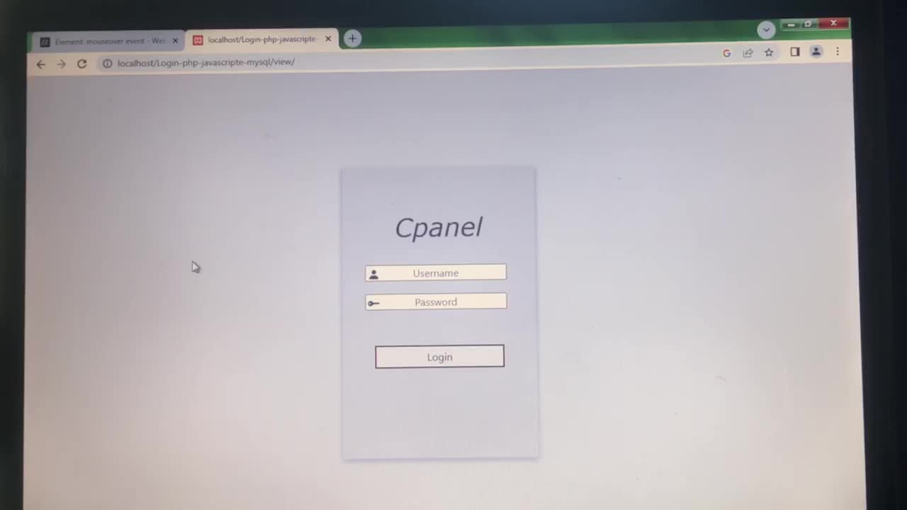 CPanel login feature form e-commerce project (Mobile app + Admin CPanel ... CPanel login feature form e-commerce project (Mobile app + Admin CPanel ...