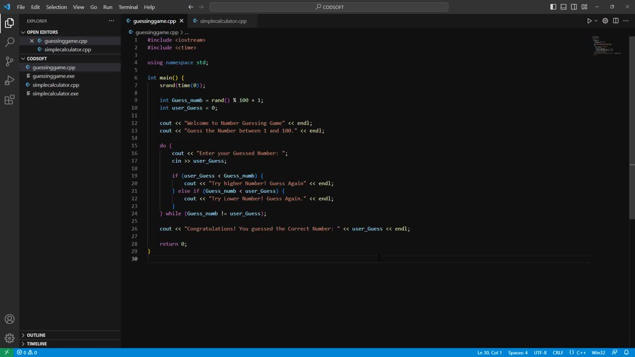 Varun Kumar Singh on LinkedIn: #cpp #cppprogramming #numberguessinggame Varun Kumar Singh on LinkedIn: #cpp #cppprogramming #numberguessinggame