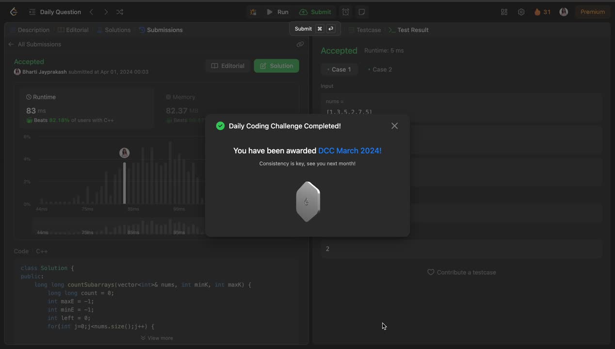 #leetcode #coding #achievementunlocked #continuouslearning #dsa ... #leetcode #coding #achievementunlocked #continuouslearning #dsa ...