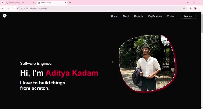 Presenting my new portfolio website | Aditya Kadam posted on the topic ... Presenting my new portfolio website | Aditya Kadam posted on the topic ...