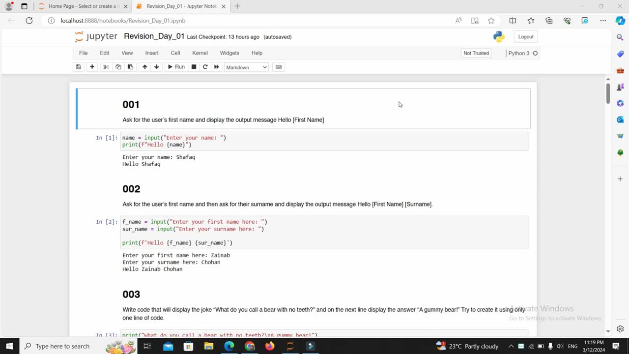 Shafaq Aslam on LinkedIn: #python_journey 🚀 Back to Python: Revisiting ... Shafaq Aslam on LinkedIn: #python_journey 🚀 Back to Python: Revisiting ...