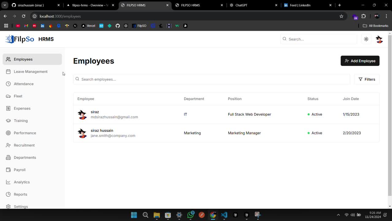 siraz _ on LinkedIn: #nextjs #tailwindcss #hrms #frontenddevelopment # ... siraz _ on LinkedIn: #nextjs #tailwindcss #hrms #frontenddevelopment # ...