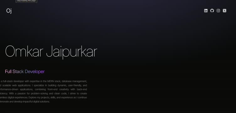 🚀 Excited to Share My Portfolio Website! 🚀 As a full-stack developer ... 🚀 Excited to Share My Portfolio Website! 🚀 As a full-stack developer ...