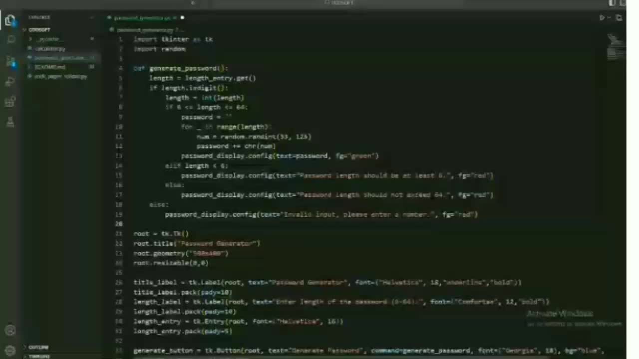 Divyanshi . on LinkedIn: #pythonprogramming #codsoft #passwordgenerator ... Divyanshi . on LinkedIn: #pythonprogramming #codsoft #passwordgenerator ...