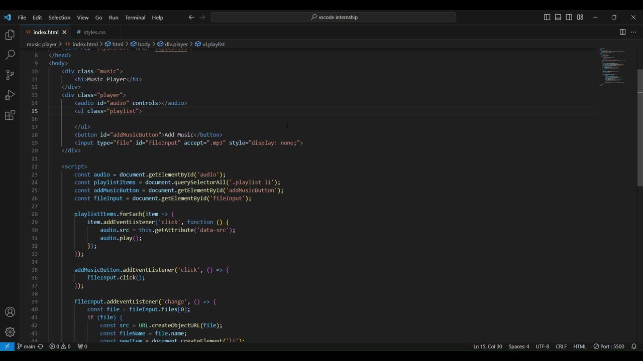 Completed Task-2 at Coding Raja Technologies Internship, which was to ... Completed Task-2 at Coding Raja Technologies Internship, which was to ...