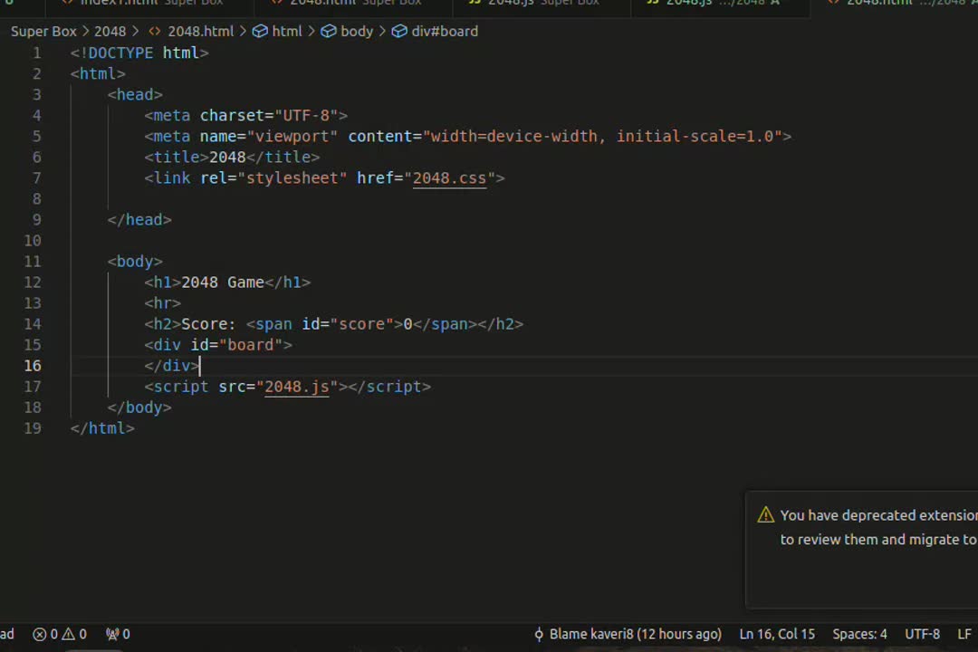 Kamati Kaveri on LinkedIn: #webdevelopment #javascript #html #css #game ... Kamati Kaveri on LinkedIn: #webdevelopment #javascript #html #css #game ...