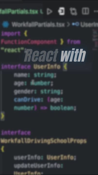 Workfall | React with TypeScript - Partials | Kishore C Workfall | React with TypeScript - Partials | Kishore C