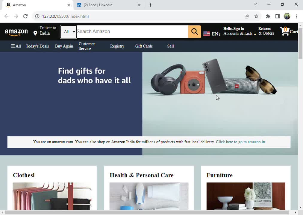 How I clone Amozon.com website using HTML and CSS | Ankit Choudhary ... How I clone Amozon.com website using HTML and CSS | Ankit Choudhary ...