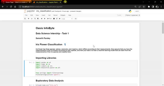 Samarth Pandey on LinkedIn: #task1 #datascience #oasisinfobyte # ... Samarth Pandey on LinkedIn: #task1 #datascience #oasisinfobyte # ...