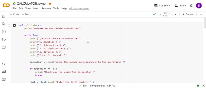 Nikhitha Edara on LinkedIn: #python #programming #calculator Nikhitha Edara on LinkedIn: #python #programming #calculator