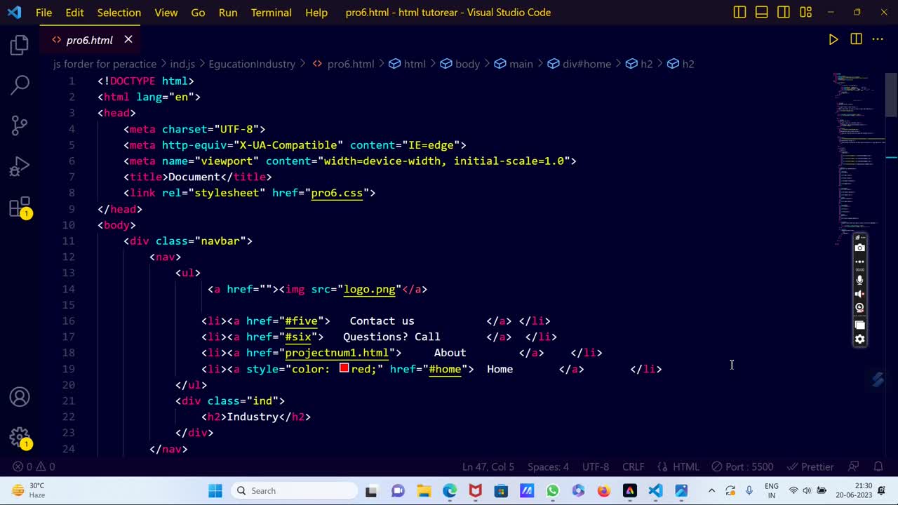 Vishal Babar on LinkedIn: #html #css #webdevelopment #firstproject # ... Vishal Babar on LinkedIn: #html #css #webdevelopment #firstproject # ...