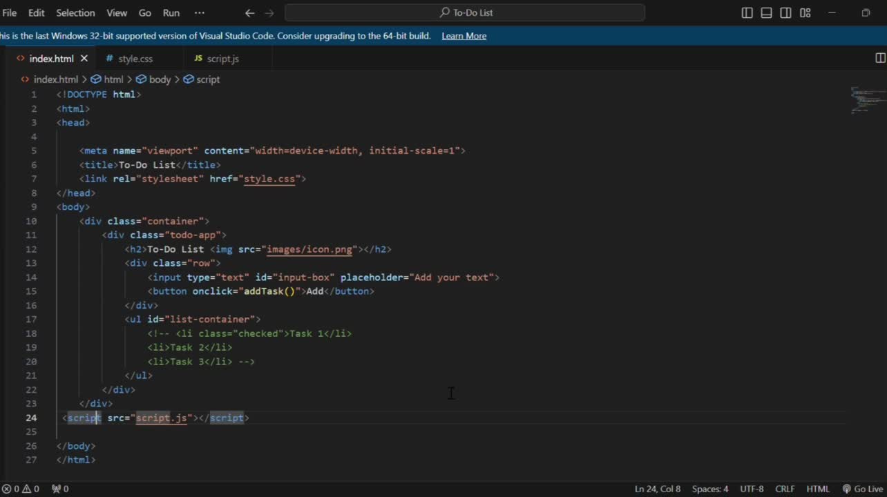 shweat Sharma on LinkedIn: Task 3 complete “To-do List” using HTML, CSS ... shweat Sharma on LinkedIn: Task 3 complete “To-do List” using HTML, CSS ...