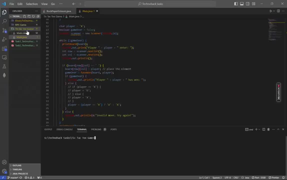 Harshit Balodia on LinkedIn: #task3 #learning #technohacksedutech #java Harshit Balodia on LinkedIn: #task3 #learning #technohacksedutech #java