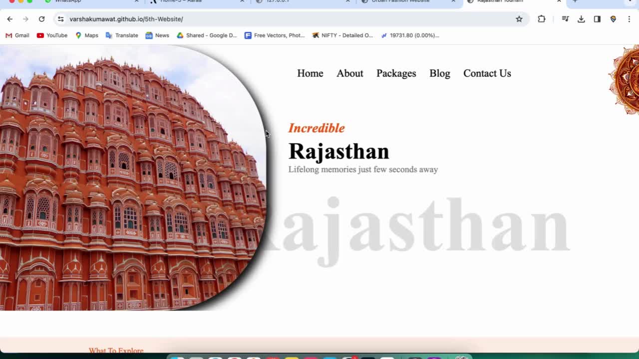 Made one page Website using HTML and CSS | Varsha Kumawat posted on the ... Made one page Website using HTML and CSS | Varsha Kumawat posted on the ...