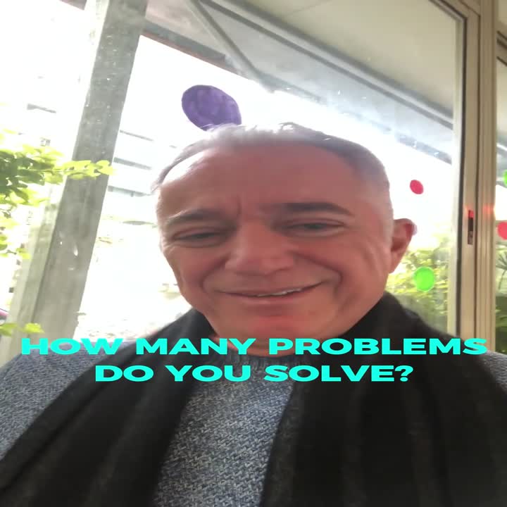 Your ability is measured by the problems you solve. Most people try to ... Your ability is measured by the problems you solve. Most people try to ...