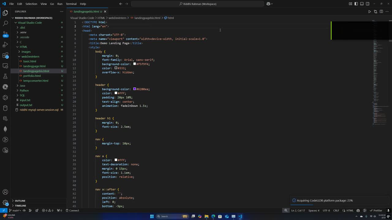 #webdevelopment #html #css #frontend | Riddhi Rahman #webdevelopment #html #css #frontend | Riddhi Rahman