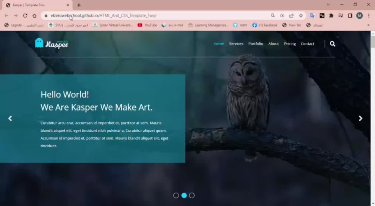 Maria Alwadi on LinkedIn: Second template by Html & Css , From Osama ... Maria Alwadi on LinkedIn: Second template by Html & Css , From Osama ...