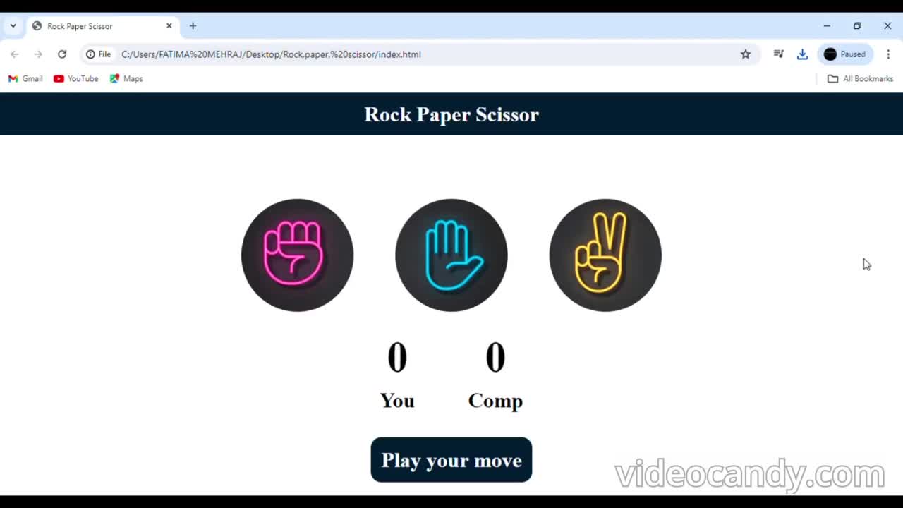 Launching Rock-Paper-Scissors game with HTML, CSS, and JavaScript ... Launching Rock-Paper-Scissors game with HTML, CSS, and JavaScript ...