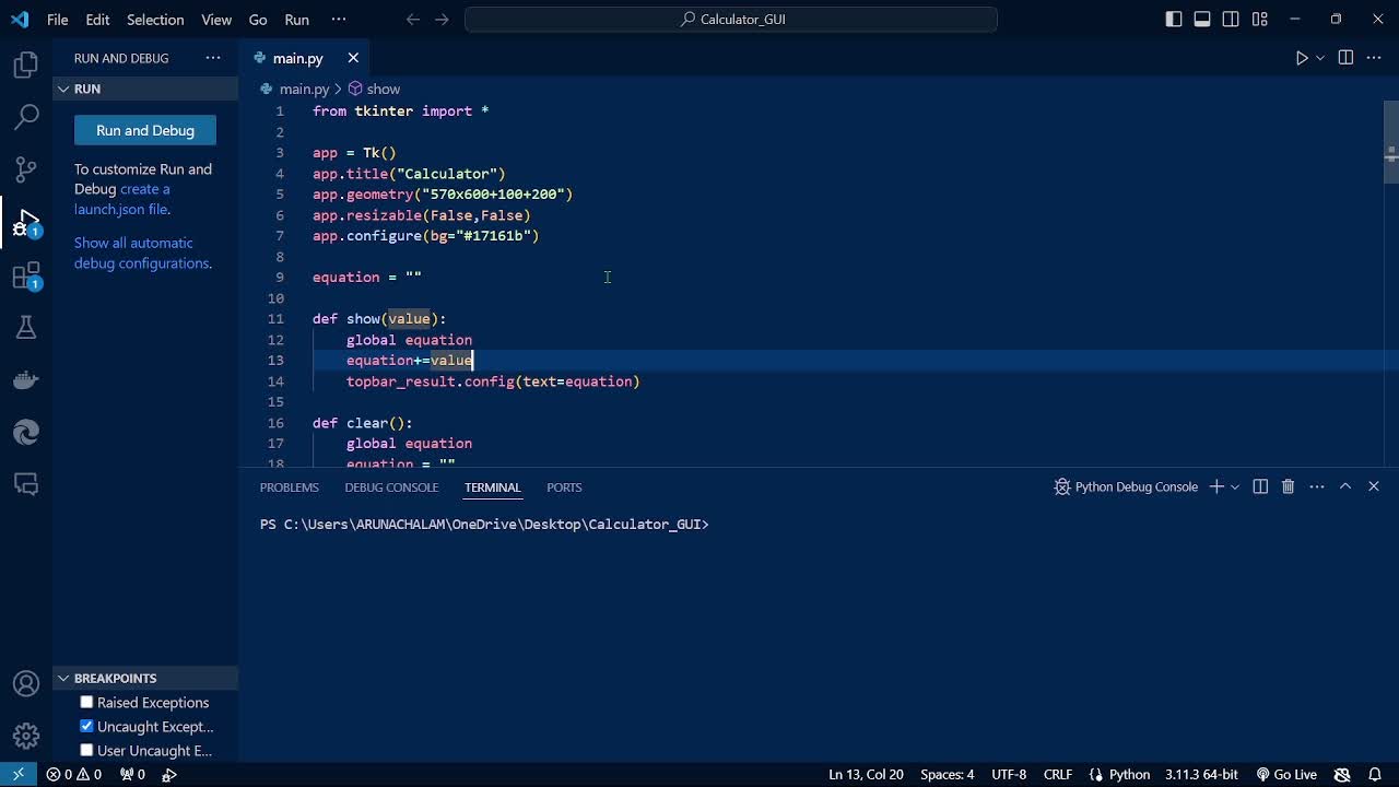 Bala Murali on LinkedIn: #python #pythonprogramming #codsoft #calculator Bala Murali on LinkedIn: #python #pythonprogramming #codsoft #calculator