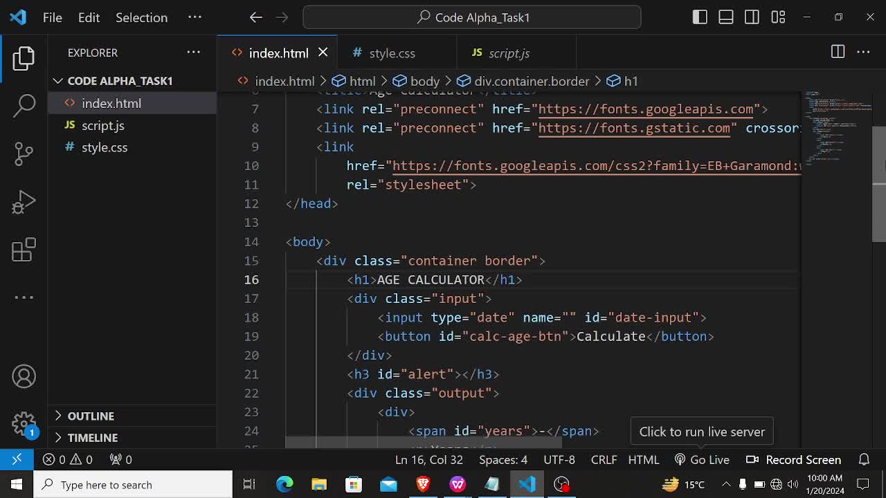 Launching CodeAlpha's Age Calculator | Muhammad Usama Akhtar posted on ... Launching CodeAlpha's Age Calculator | Muhammad Usama Akhtar posted on ...